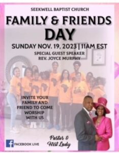 Family & Friends Day – Seekwell Baptist Church